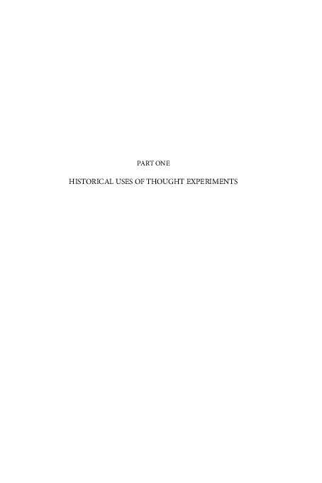 (PDF) Remarks On The History Of An Ancient Thought Experiment