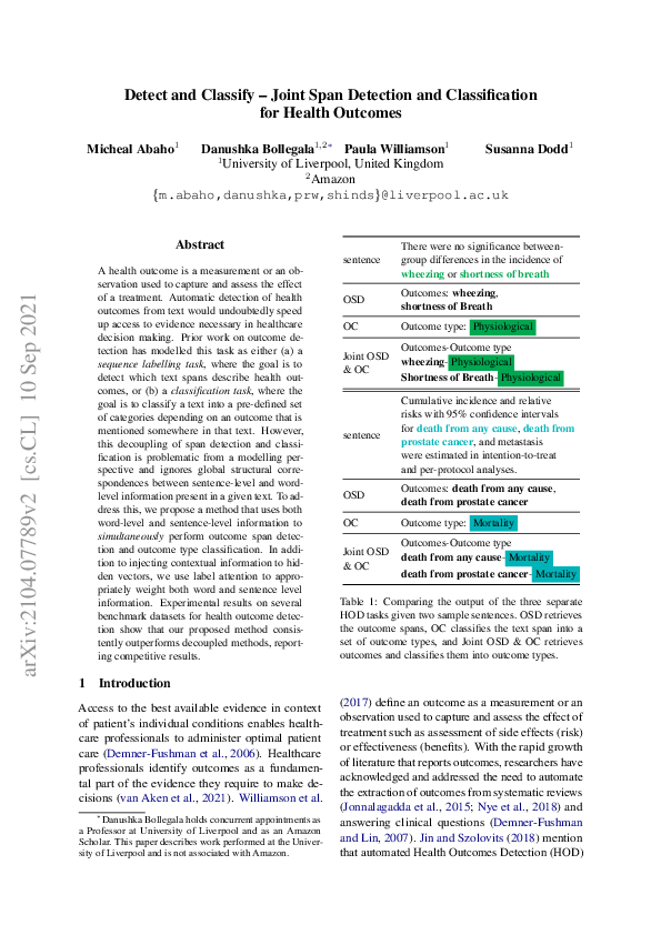 (PDF) Detect and Classify – Joint Span Detection and Classification for ...
