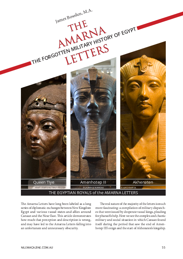 (PDF) The Amarna Letters and Military History