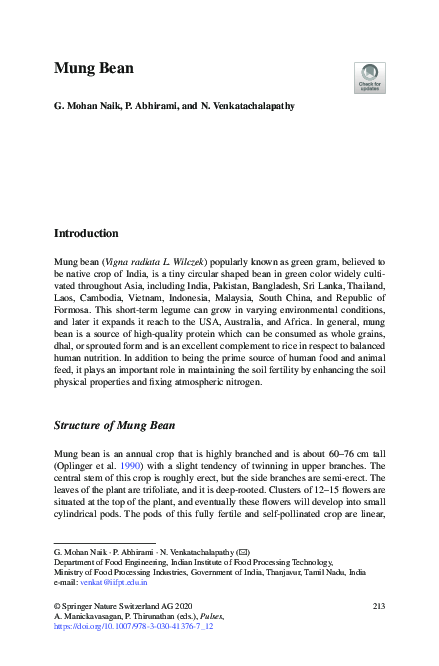 (PDF) Mung Bean
