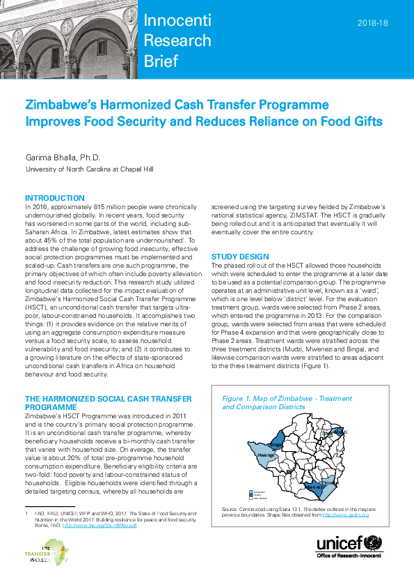 (PDF) The Harmonized Social Cash Transfer Programme
