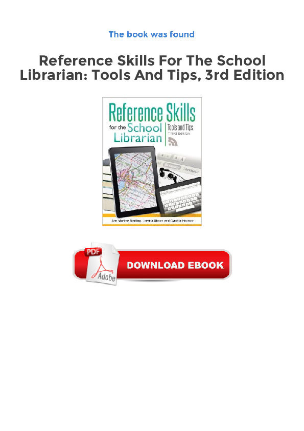 (PDF) Reference Skills for the School Librarian: Tools and Tips