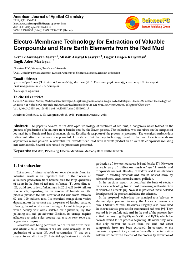 (PDF) Electro-Membrane Technology for Extraction of Valuable Compounds ...
