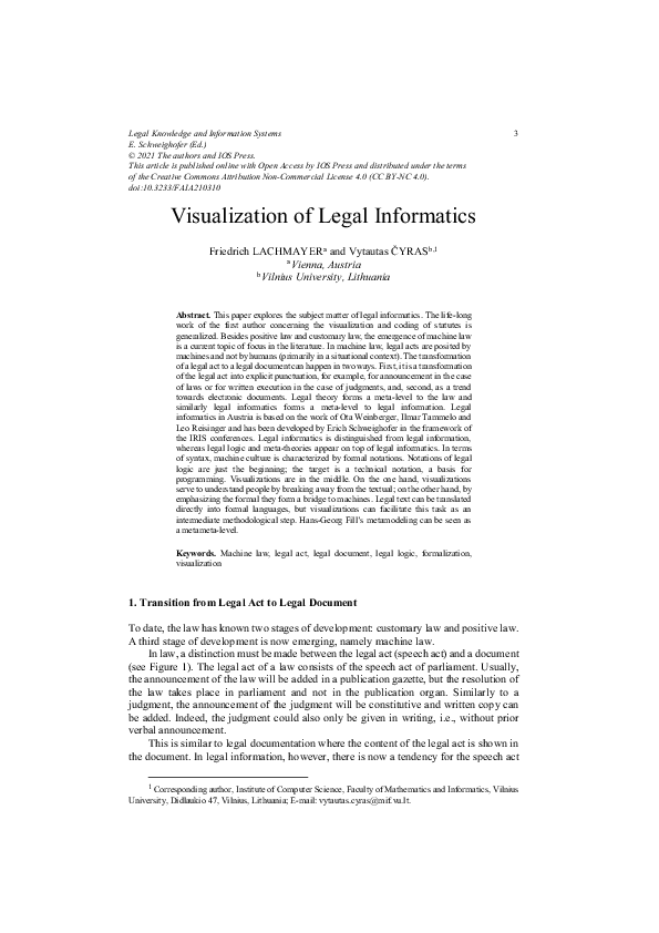 (PDF) Visualization of Legal Informatics