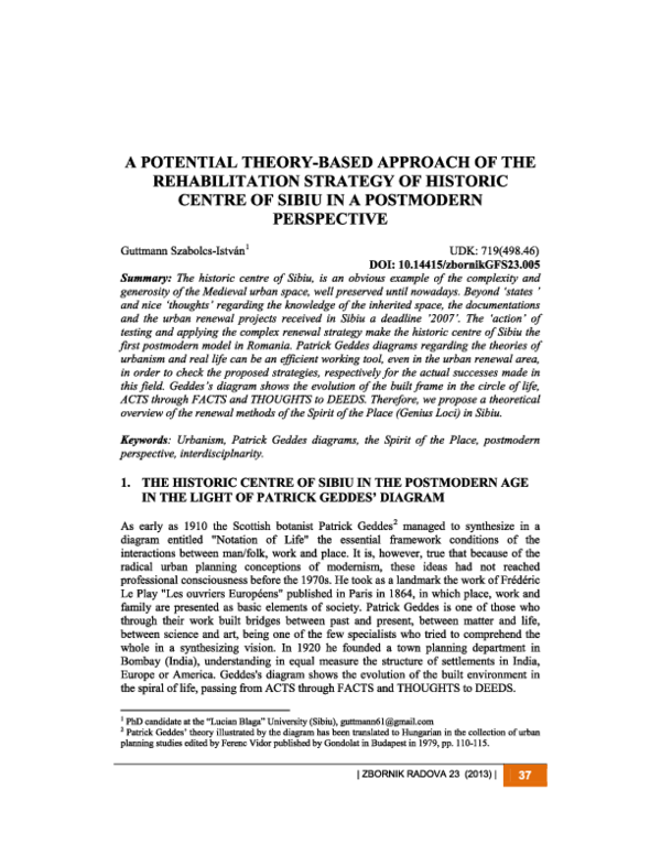 (PDF) A Potential Theory-Based Approach of the Rehabilitation Strategy ...