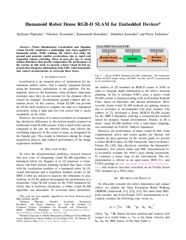 (PDF) SEROW IMU , Encoder , F / T RGB-D Image KFusion Visual Odometry ...