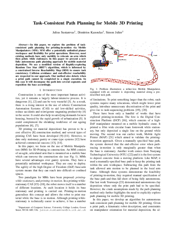 (PDF) Task-Consistent Path Planning for Mobile 3D Printing