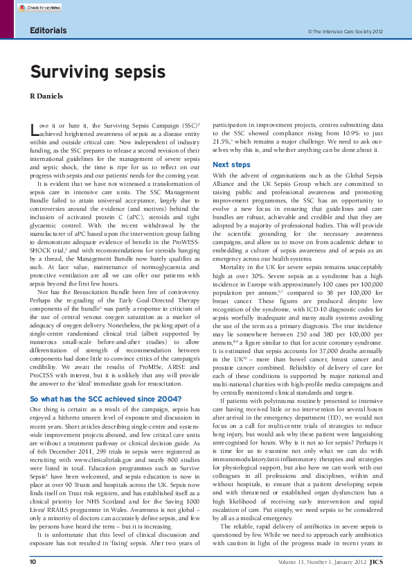 (PDF) Surviving Sepsis