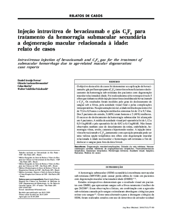 (PDF) Submacular hemorrhage secondary to congenital toxoplasmosis ...