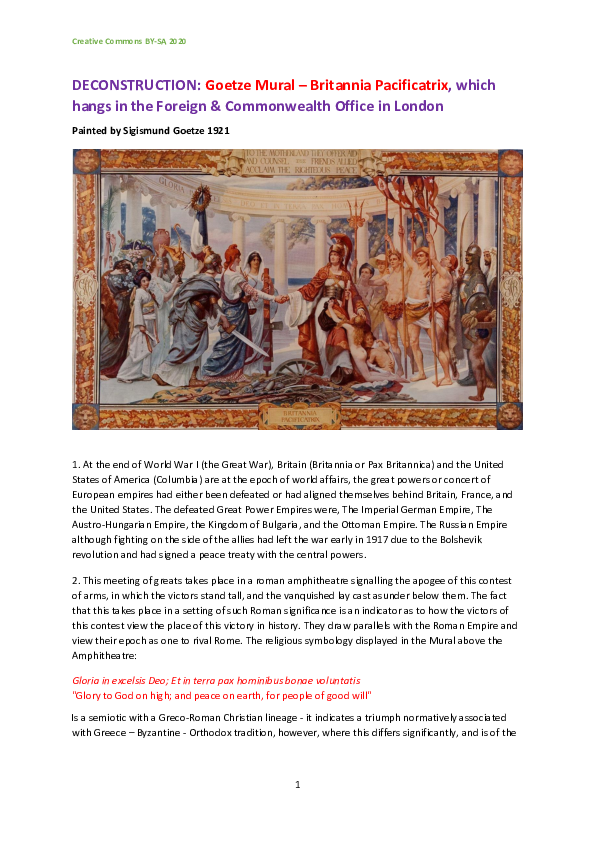 (PDF) Deconstruction of Goetze Mural - Britannia Pacificatrix