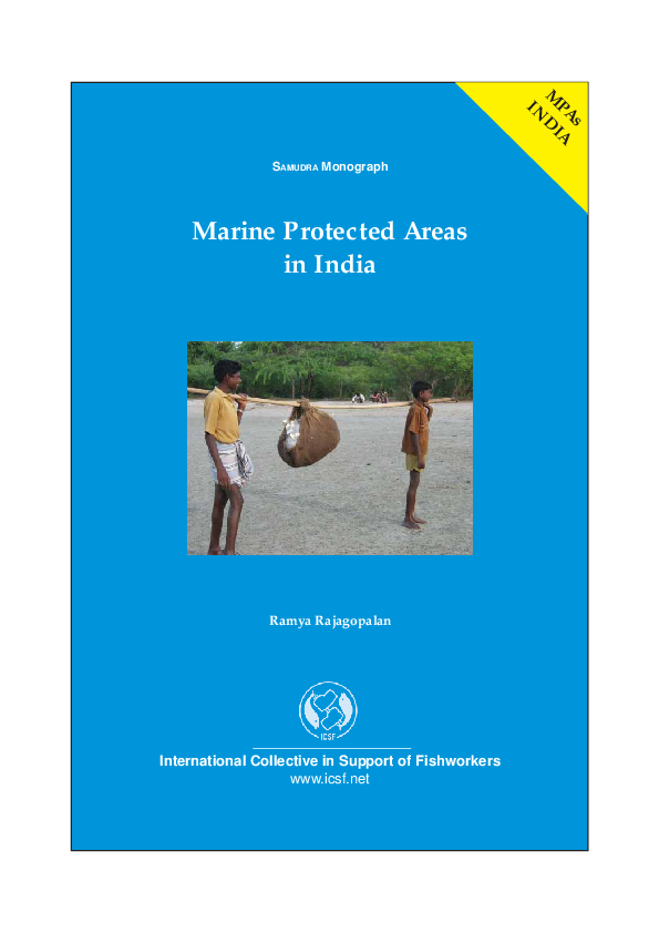 (PDF) Marine protected areas in India