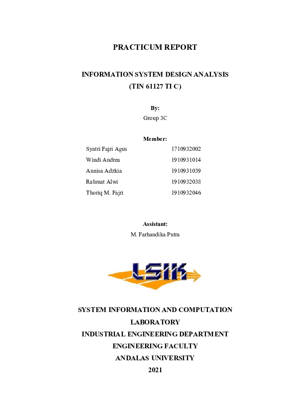 (DOC) Practicum Report 3C