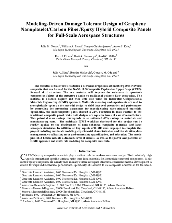 (PDF) Modeling-Driven Damage Tolerant Design of Graphene Nanoplatelet ...