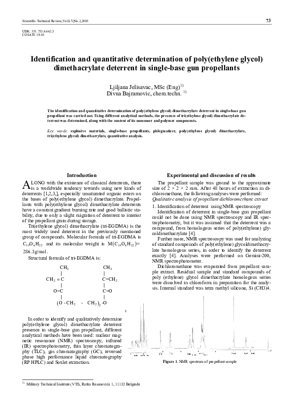 (PDF) 73 Identification and quantitative determination of poly(ethylene ...