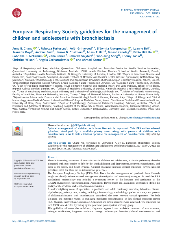 (PDF) European Respiratory Society guidelines for the management of ...
