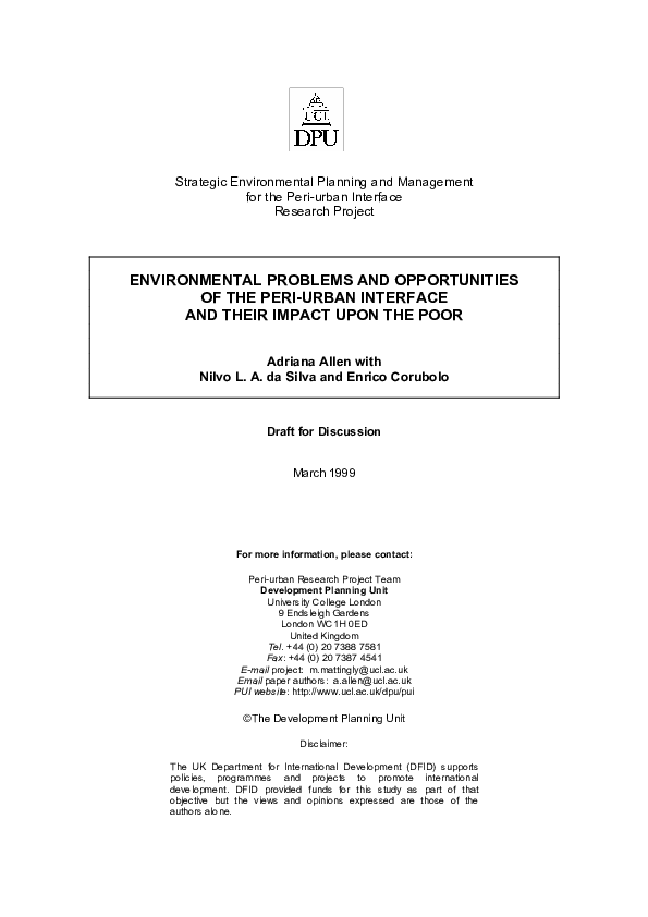 (PDF) Development Planning Unit