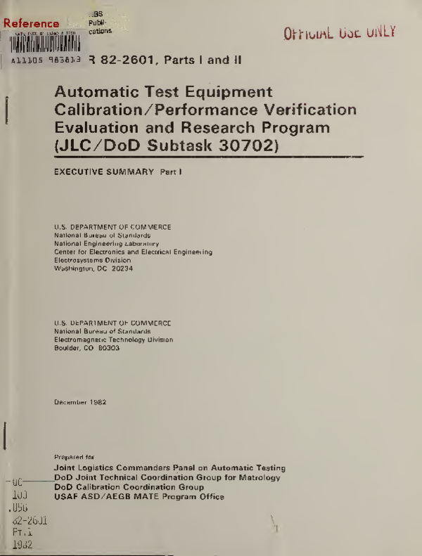(PDF) Automatic test equipment calibrationperformance verification ...