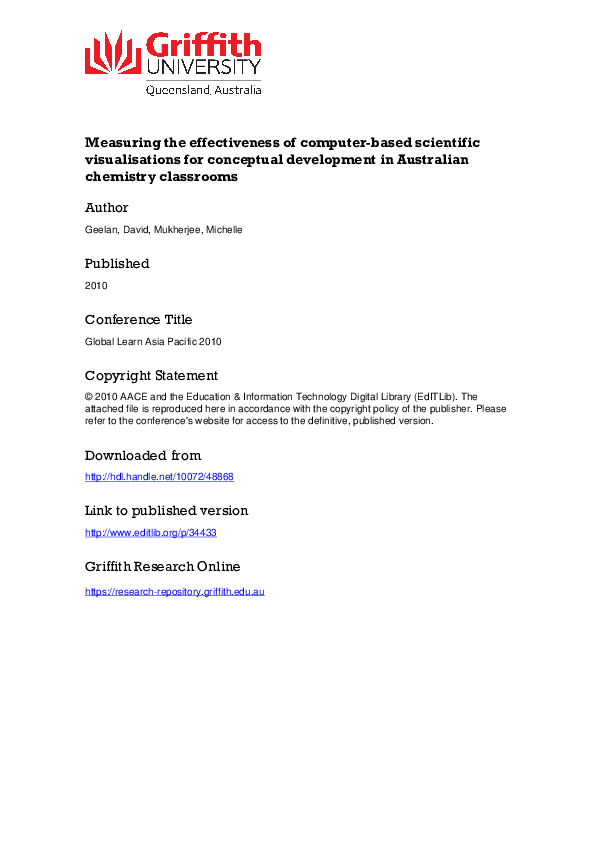 (PDF) Measuring the effectiveness of computer-based scientific ...