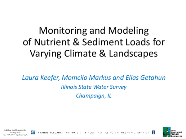 (PDF) Monitoring and Modeling of Nutrient & Sediment Loads for Varying ...