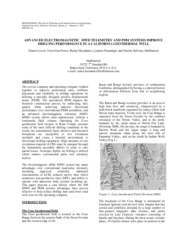 (PDF) Advanced Electromagnetic MWD Telemetry and PDM Systems Improve ...