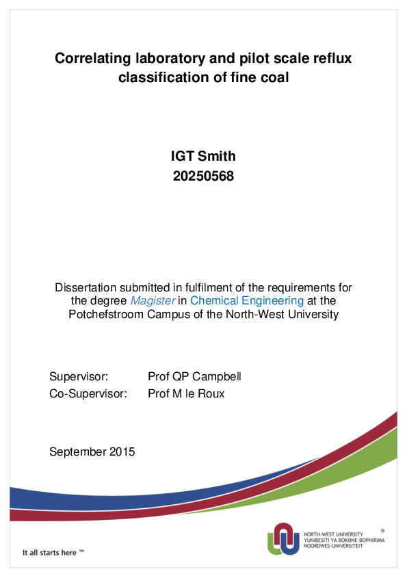 (PDF) Correlating laboratory and pilot scale reflux classification of ...