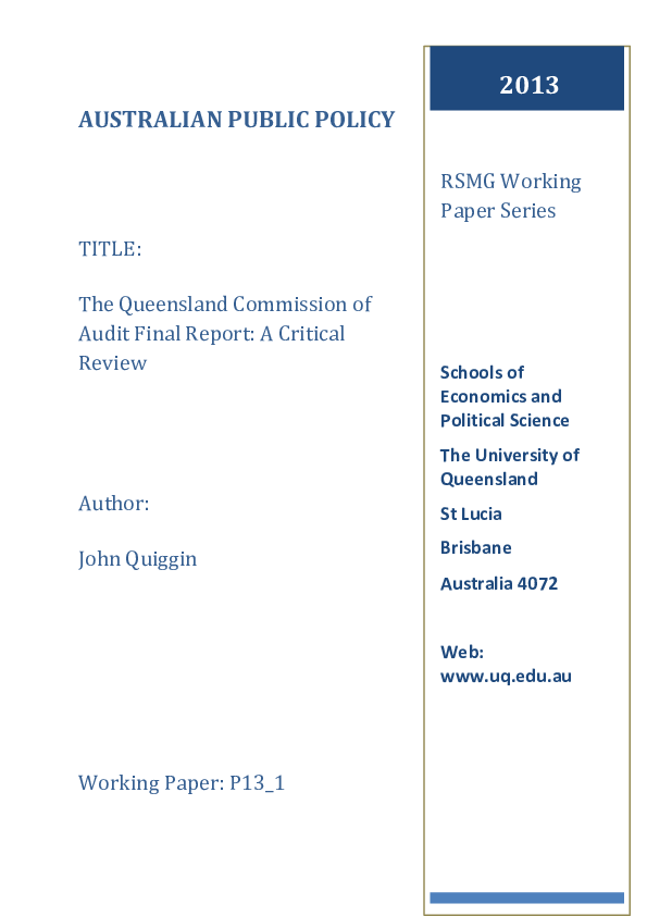 (PDF) Australian public policy