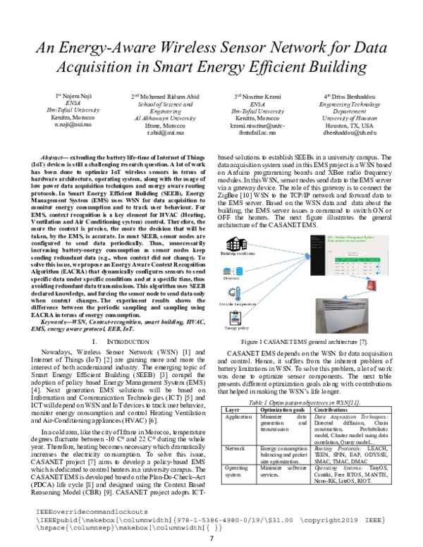 (PDF) An Energy-Aware Wireless Sensor Network for Data Acquisition in ...
