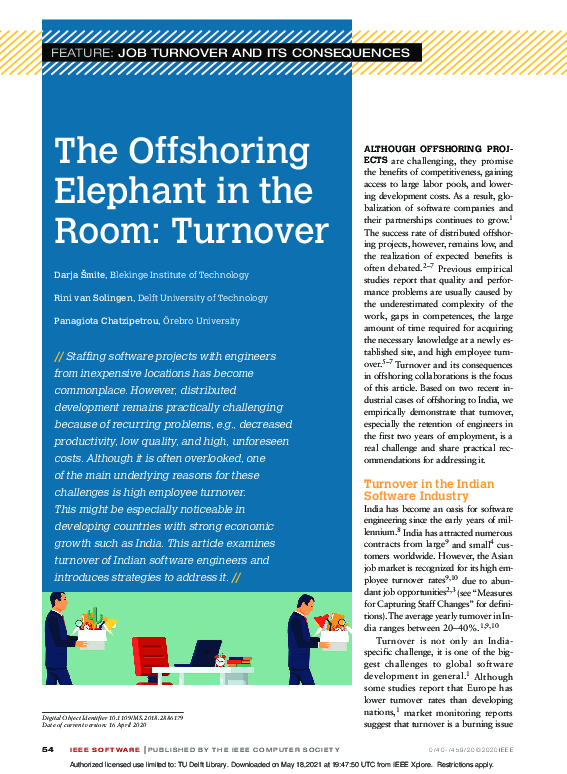 (PDF) The Offshoring Elephant in the Room: Turnover Strategies for ...