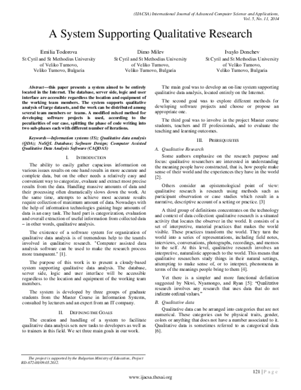 (PDF) www.ijacsa.thesai.org A System Supporting Qualitative Research