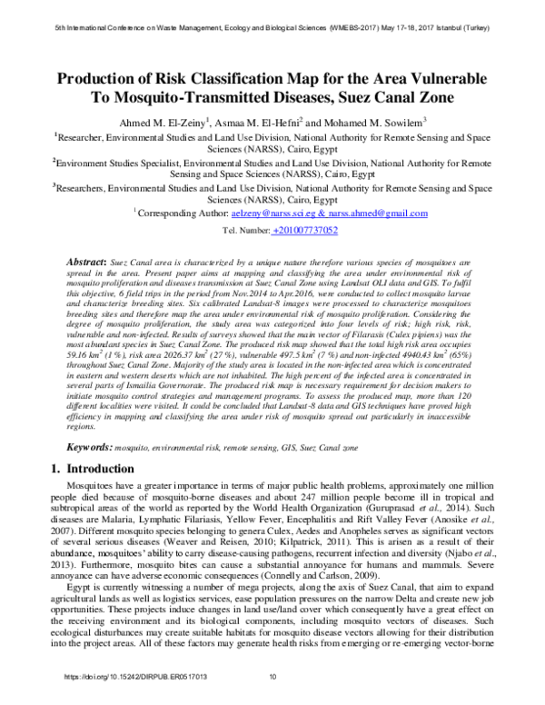 (PDF) Production of Risk Classification Map for the Area Vulnerable To ...