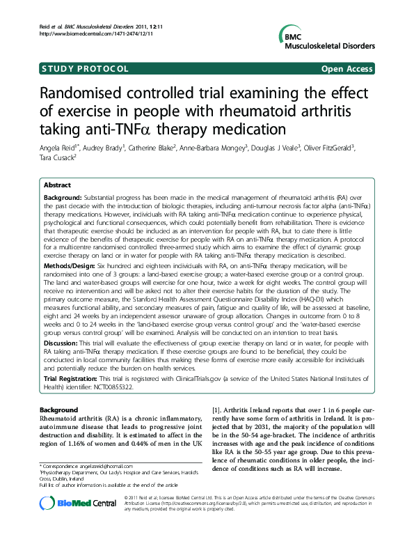 (PDF) STUDY PROTOCOL Open Access | Tara Cusack - Academia.edu