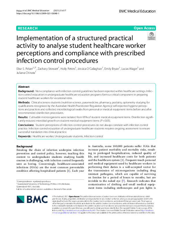 (PDF) Implementation of a structured practical activity to analyse ...
