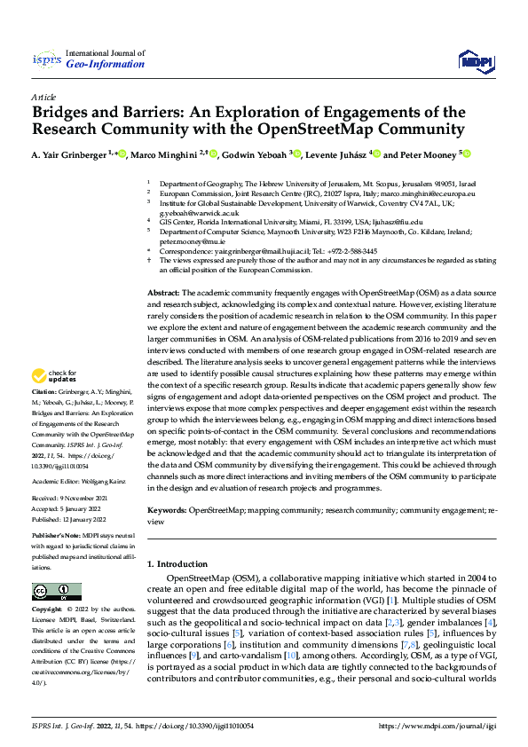 (PDF) Bridges and Barriers: An Exploration of Engagements of the ...