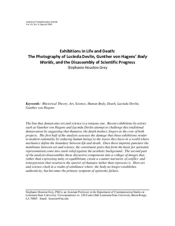 (PDF) Exhibitions in Life and Death: The Photography of Lucinda Devlin ...