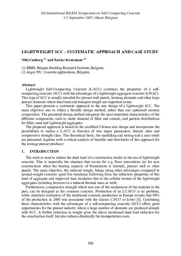 (PDF) Lightweight SCC : Systematic Approach and Case Study