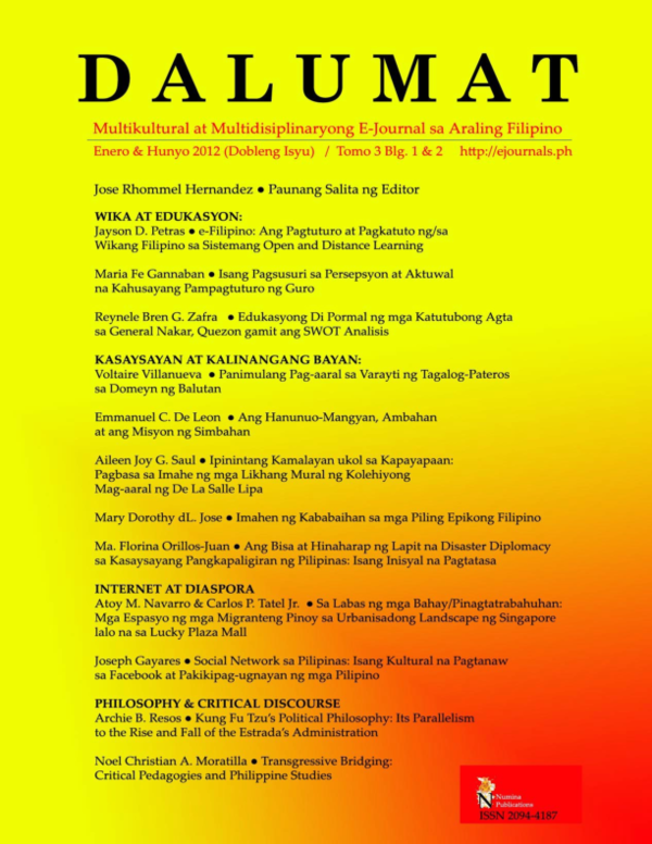 (PDF) Sa Labas ng mga Bahay/Pinagtatrabahuhan: Mga Espasyo ng mga ...