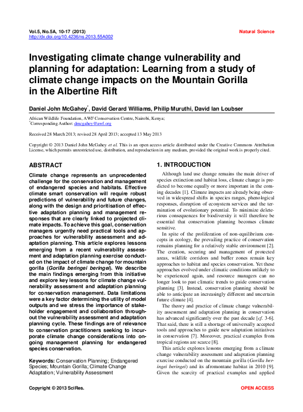(PDF) in the Albertine Rift