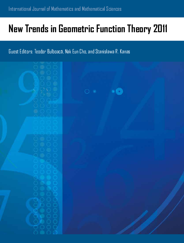 (PDF) Kanas New Trends in Geometric Function Theory 2011