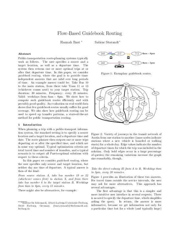 (PDF) Flow-Based Guidebook Routing