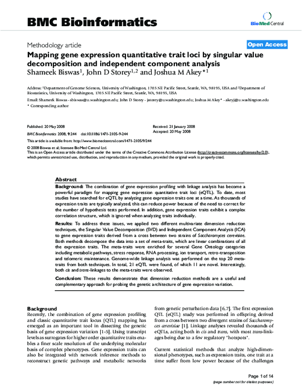 (PDF) BMC Bioinformatics BioMed Central Methodology article