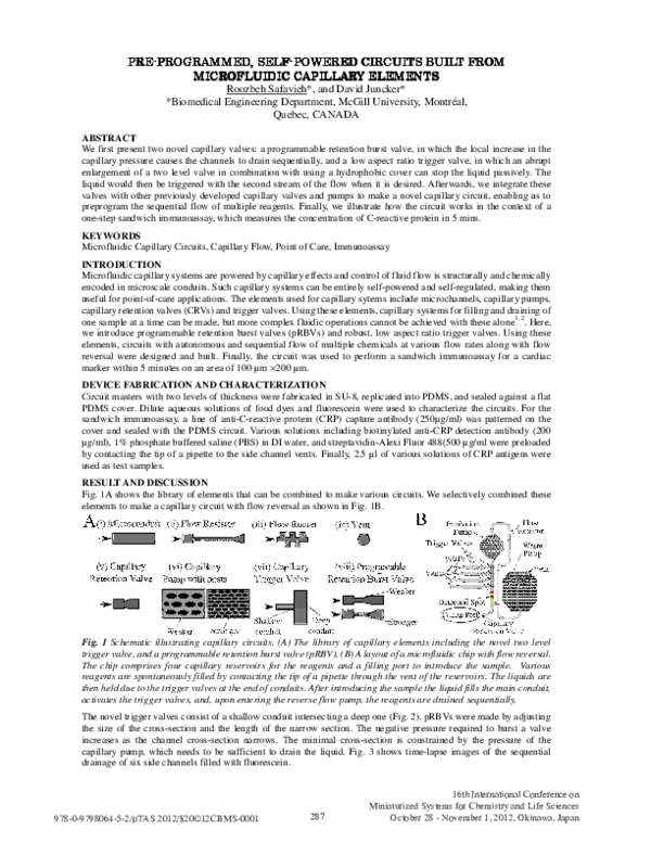 (PDF) Pre-Programmed, Self-Powered Circuits Built from Microfluidic ...