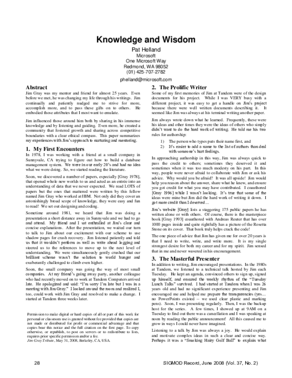 Pdf Knowledge And Wisdom
