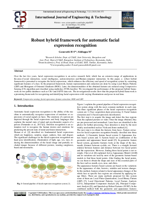 (PDF) Robust hybrid framework for automatic facial expression recognition