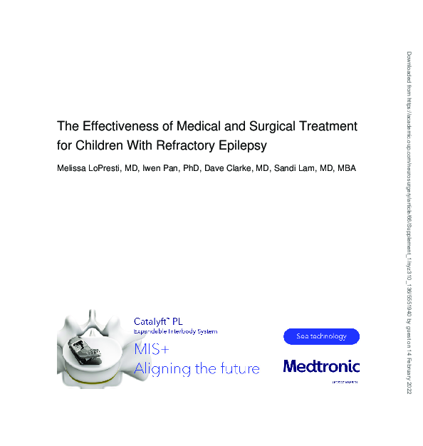 (PDF) The Effectiveness of Medical and Surgical Treatment for Children ...