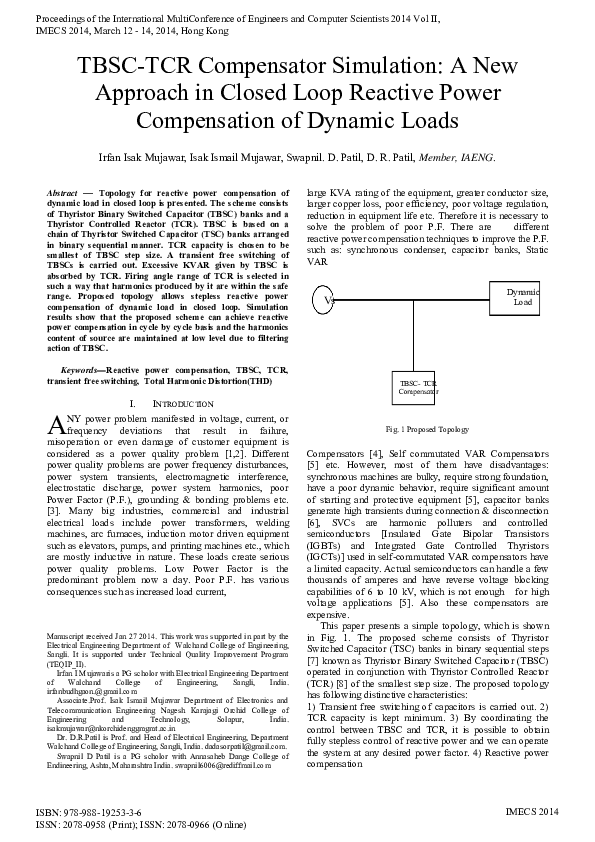(PDF) TBSC-TCR Compensator Simulation: A New Approach in Closed Loop Reactive Power Compensation ...