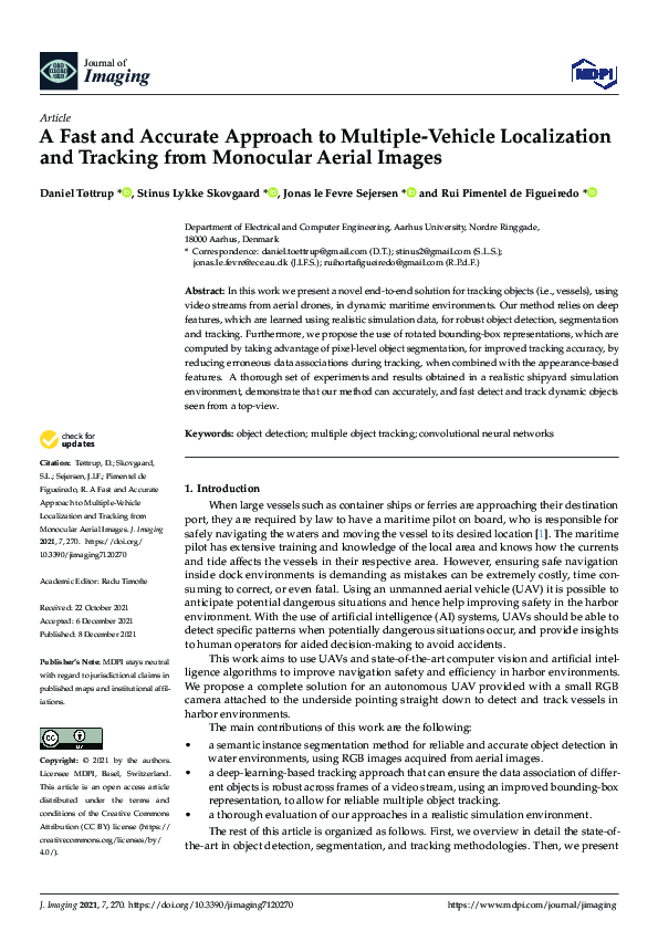 (PDF) A Fast and Accurate Approach to Multiple-Vehicle Localization and ...