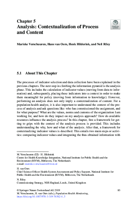 (PDF) Analysis: Contextualization of Process and Content