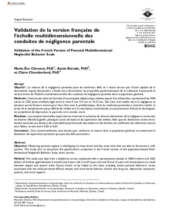 (PDF) Validation de la version française de l’échelle du London Chest ...