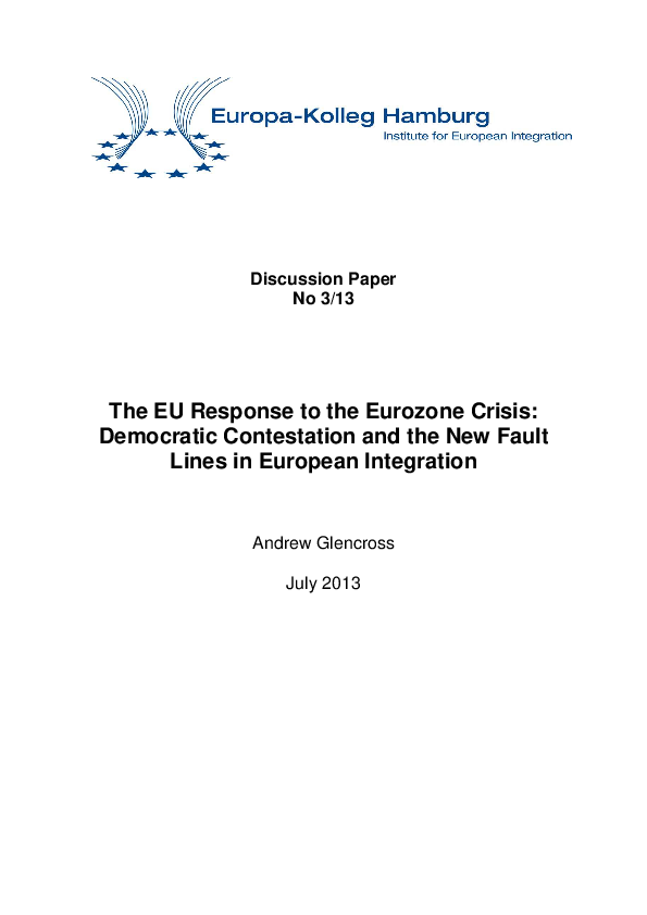 (PDF) The EU response to the eurozone crisis: Democratic contestation ...