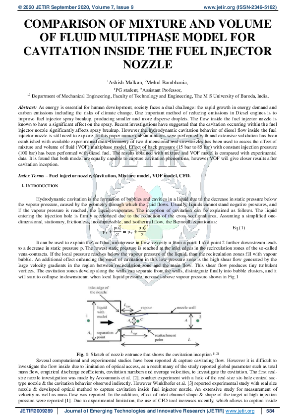 (PDF) Comparison of Mixture and Volume of Fluid Multiphase Model for ...